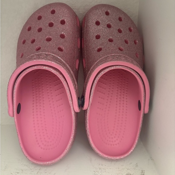 CROCS | Shoes | Pink Glitter Crocs | Poshmark